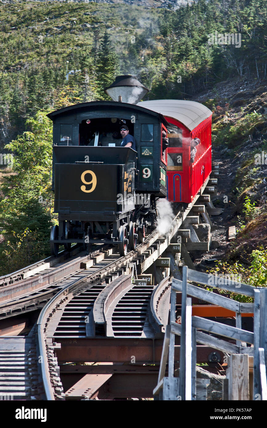 New Hampshire, Mount Washington Cog Railway, Bretton Woods, White Mountain National Forest ...
