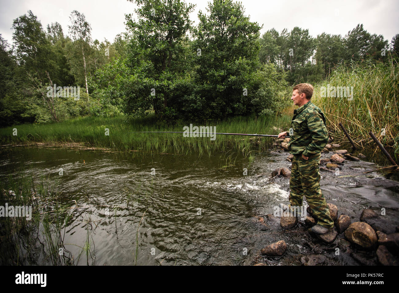 Fisherman and catching fish hi-res stock photography and images - Alamy