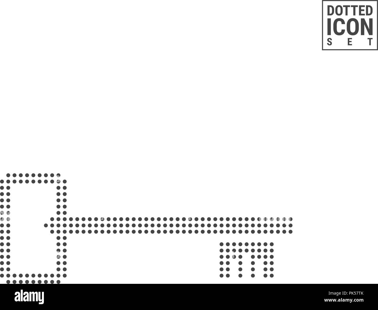 Key Dot Pattern Icon. Access, Password Dotted Dotted Icon Isolated on ...