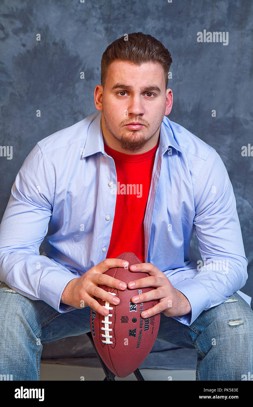 High School Football Player Portrait High School Football Player Portrait