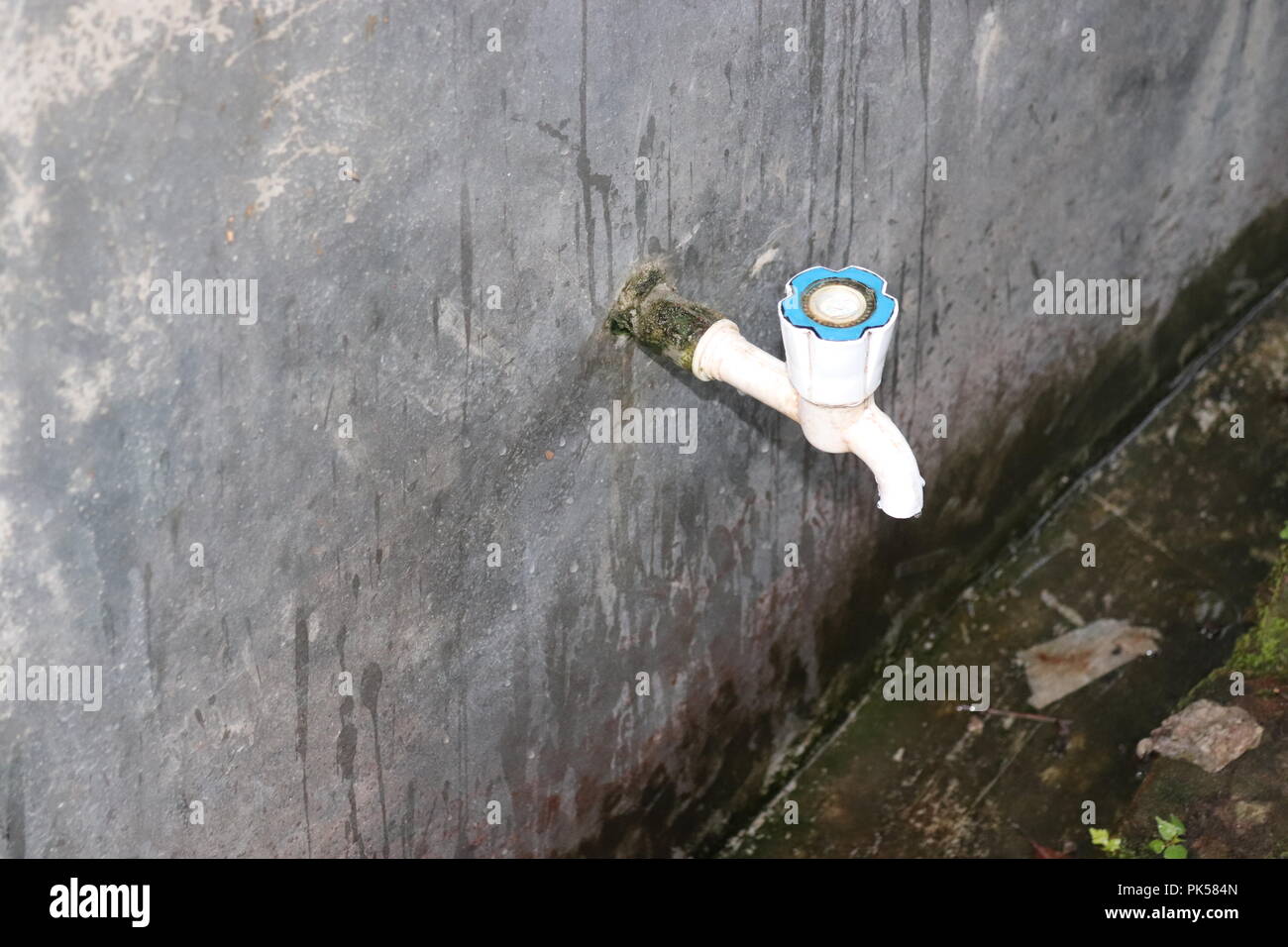 Muslim Wudu.Water Tab Flowing Stock Photos.plastic and Stainless Steel ...