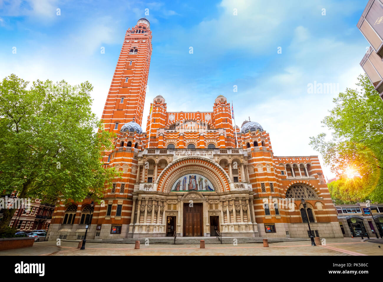Westminster Cathedral in London, UK LONDON, UK - MAY 13 2018 ...