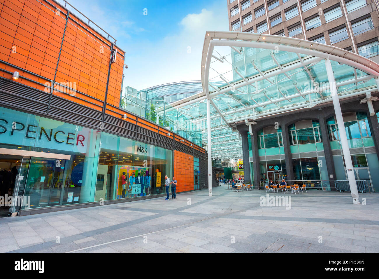 LONDON, UK - MAY 13 2018: Cardinal Place is a retail and office ...