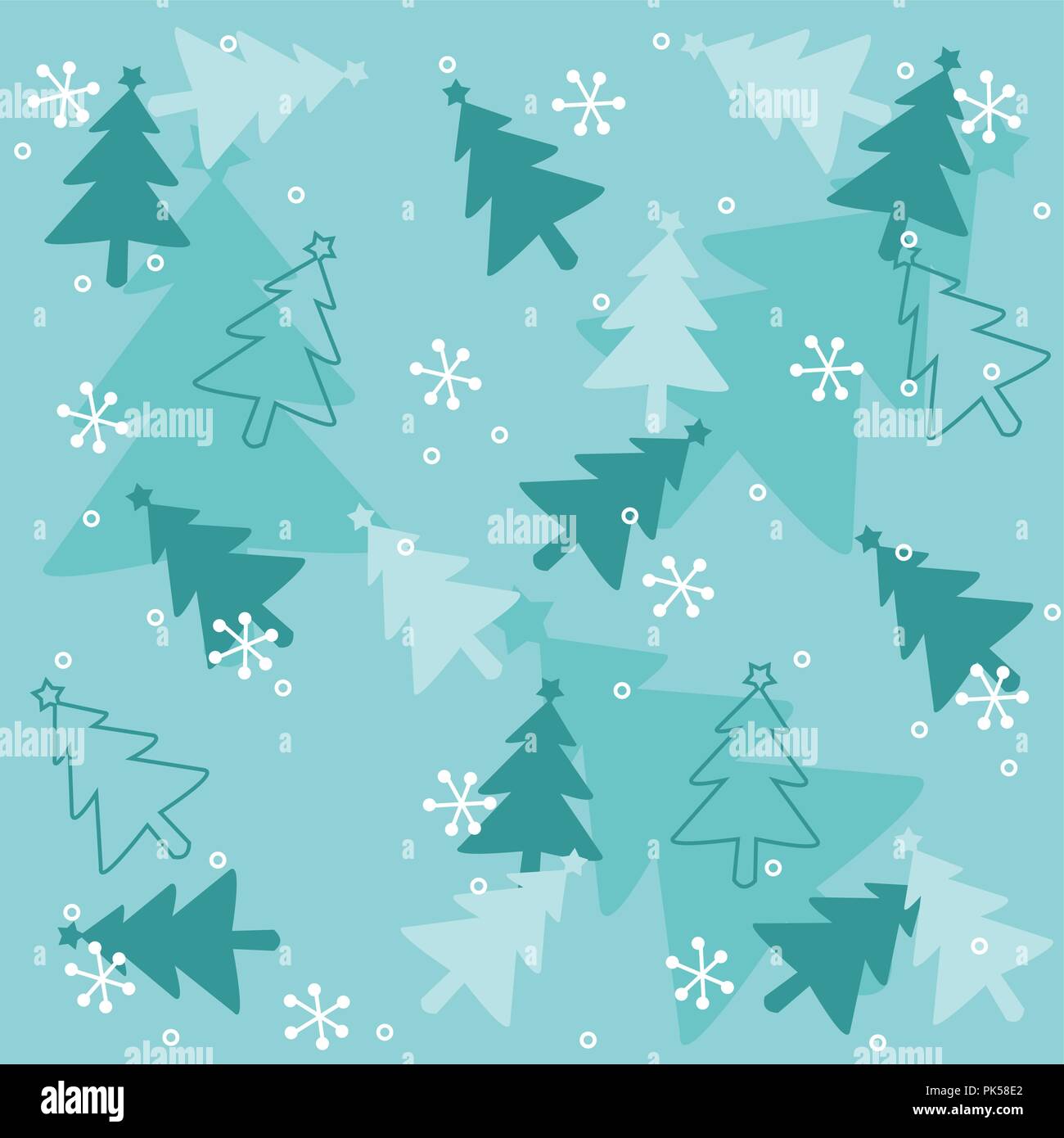 Christmas tree seamless pattern Fashion graphic background design ...