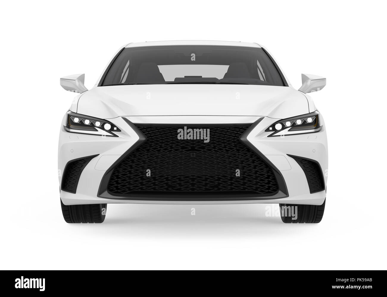 Luxury Sedan Car Isolated Stock Photo Alamy
