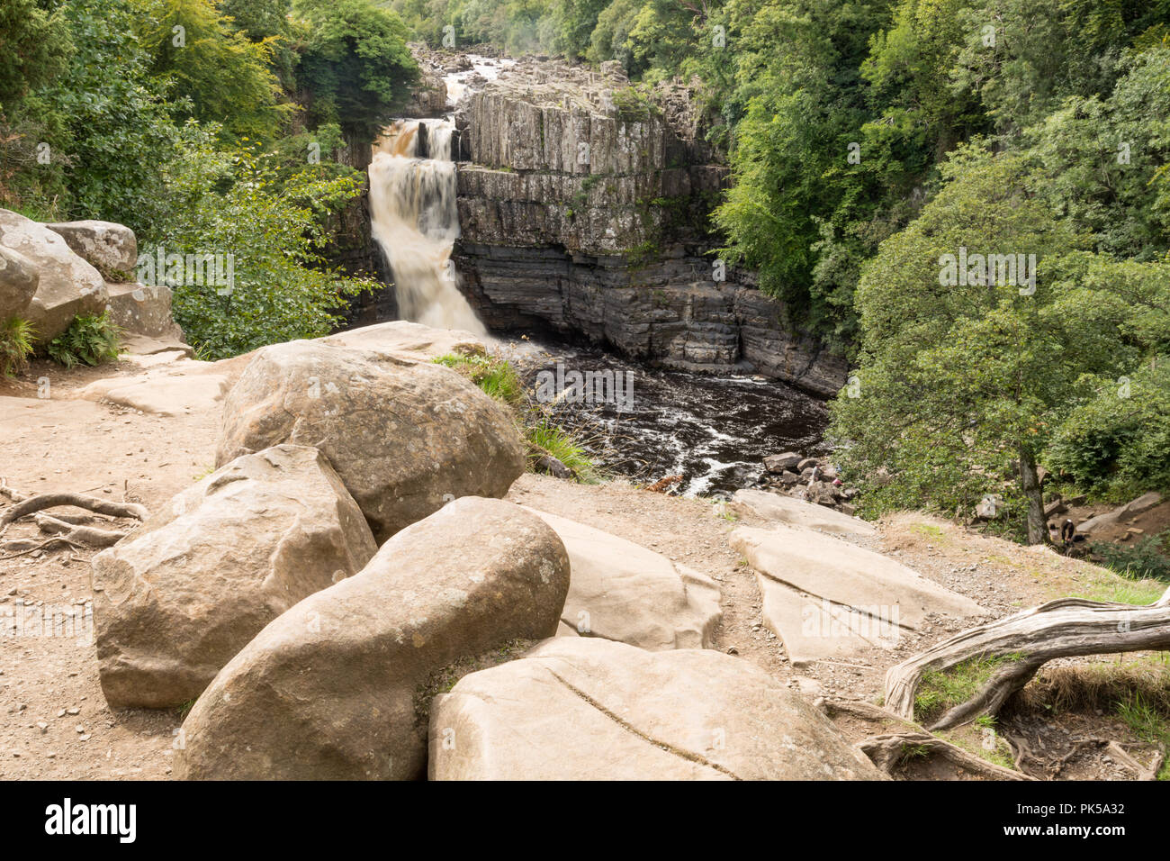 High Force Waterfall Stock Photo - Alamy
