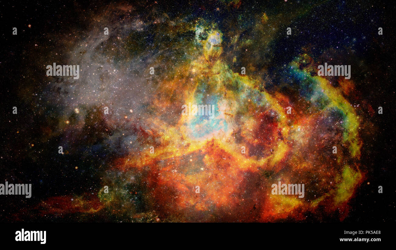 Nebula and galaxy in space. Infinity sky. Elements of this image ...