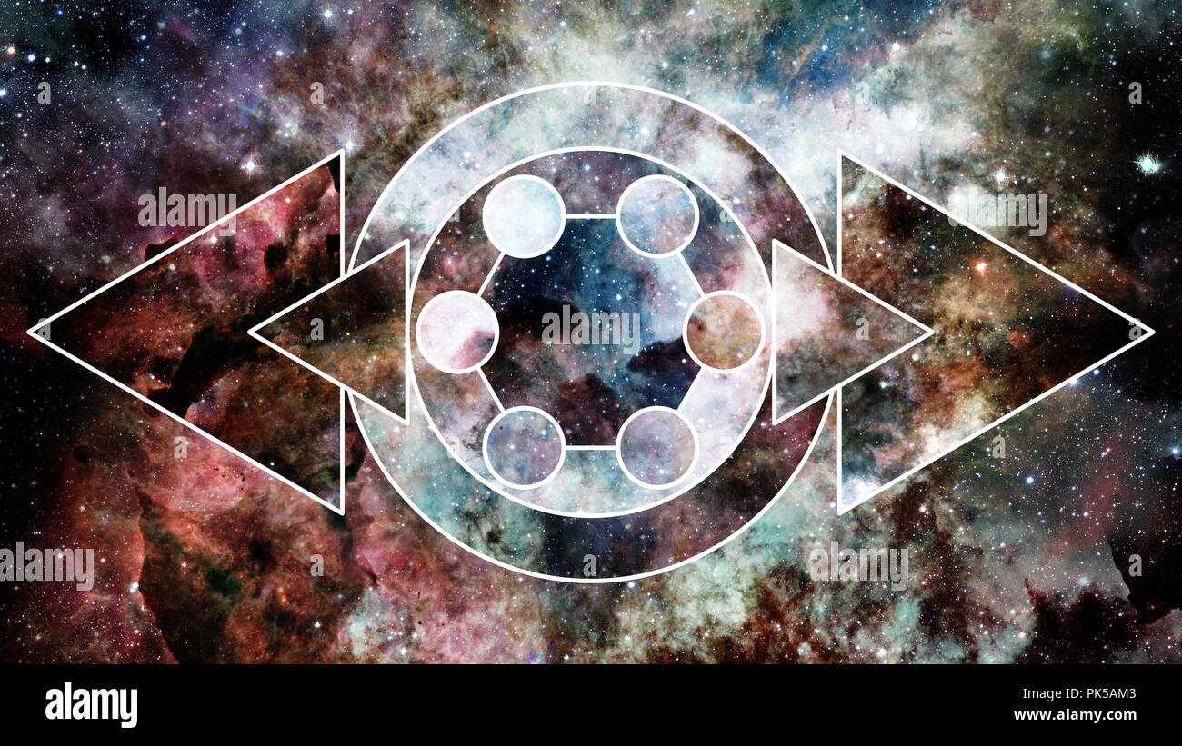 Space and geometry design. Minimal art concept. Abstract background ...