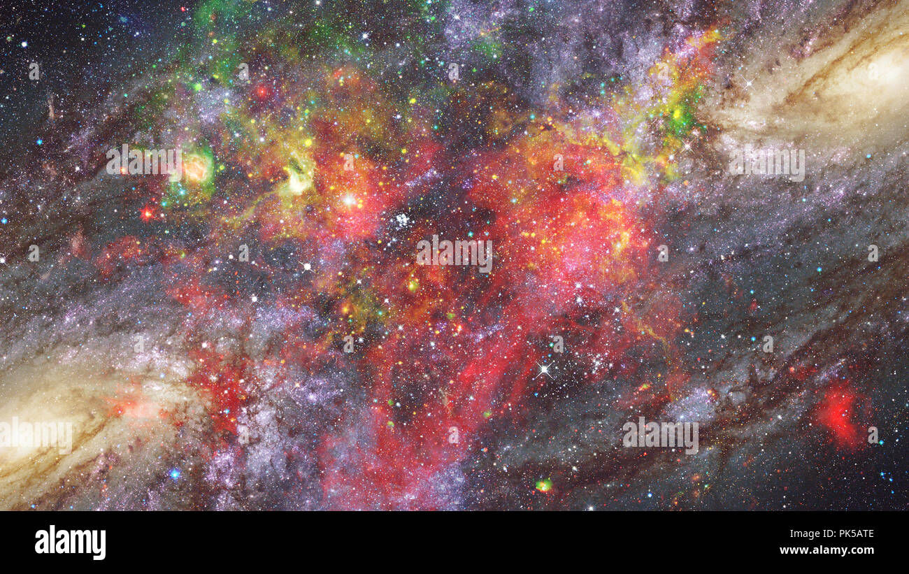 Landscape of star clusters in space. Elements of this image furnished ...