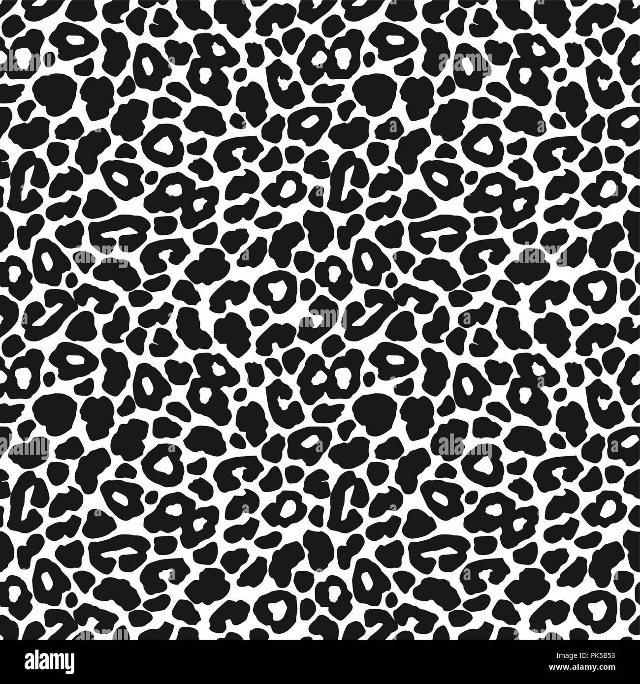Leopard Pattern Vector Black And White