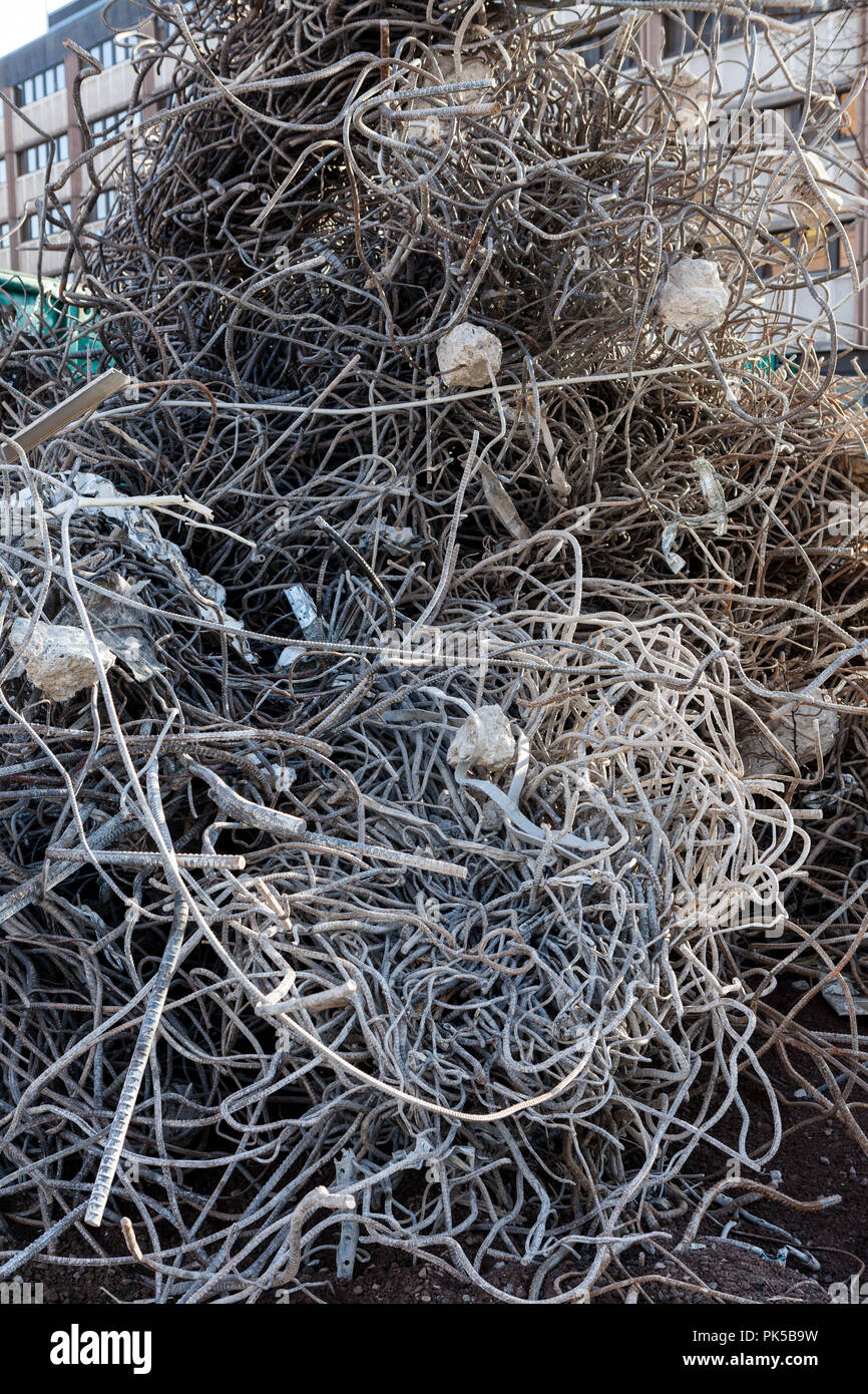 construction site metal wires trash pile outdoor Stock Photo - Alamy