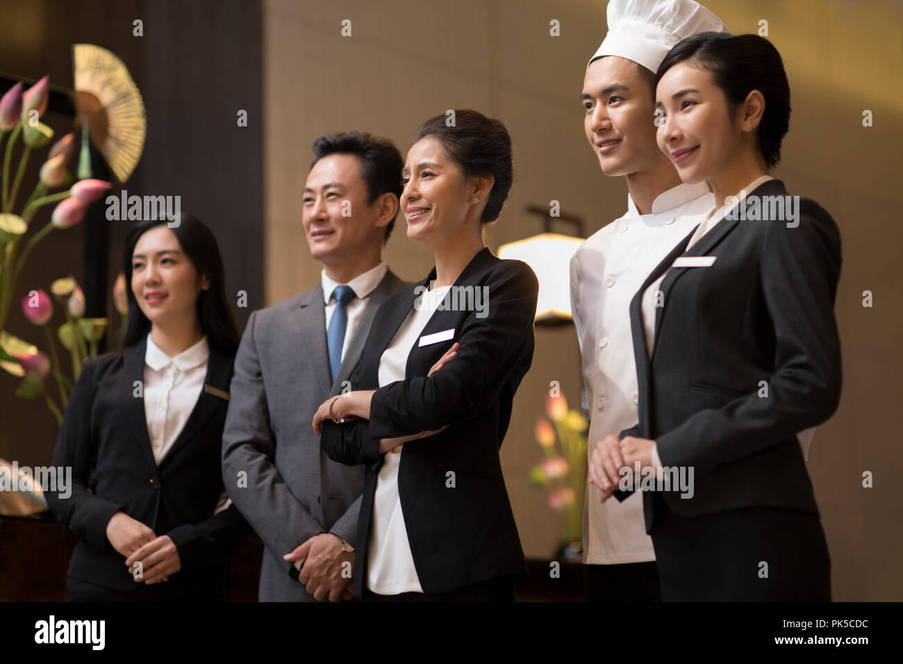 Professional service in luxury hotel Stock Photo - Alamy