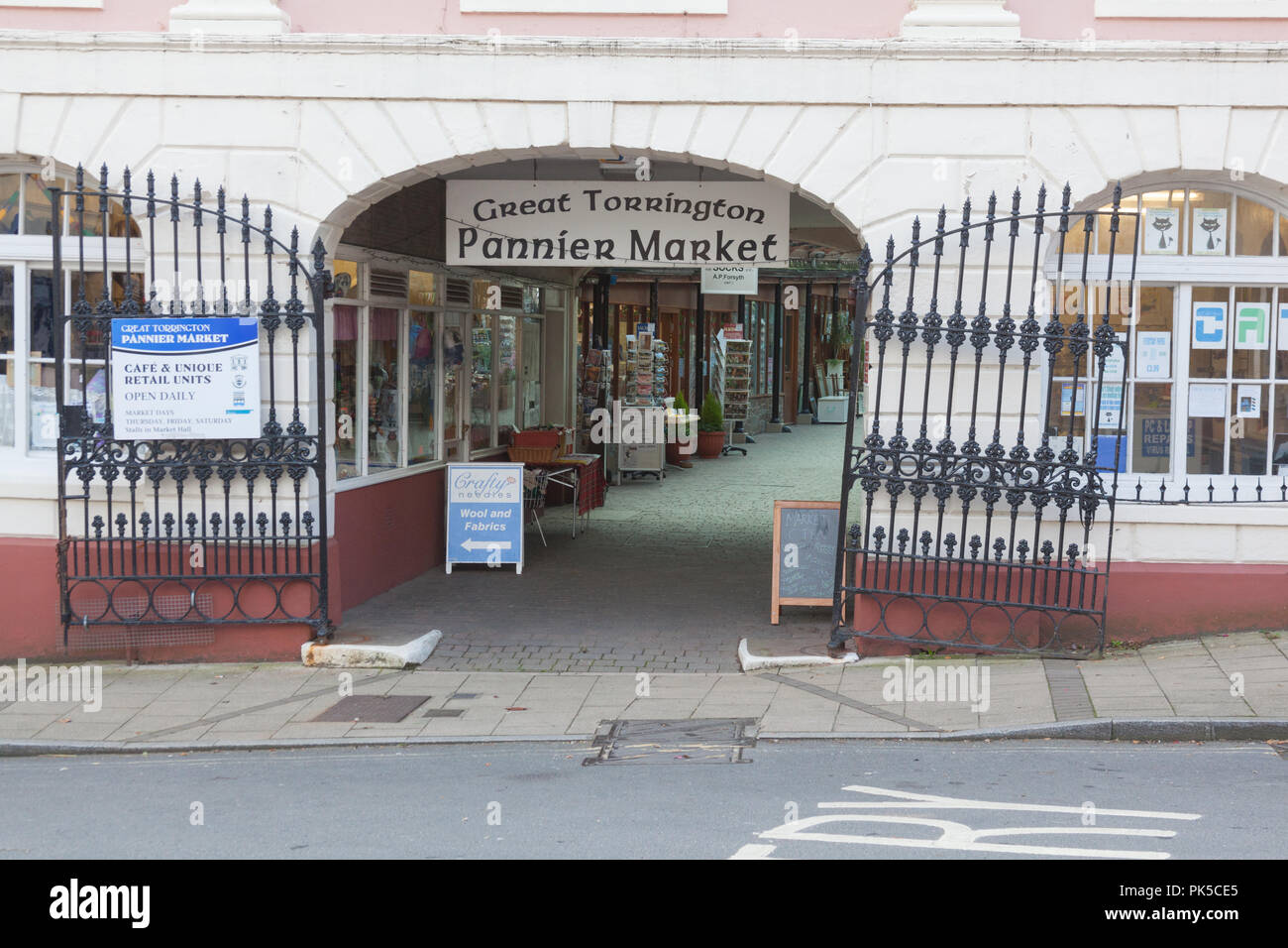 Great Torrington Pannier Market, Devon, England, United Kingdom Stock ...