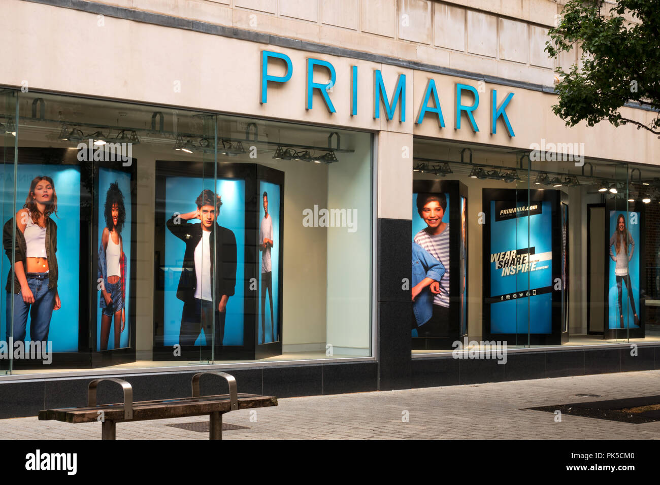 The window display of the Primark store in Church St Liverpool UK Stock ...