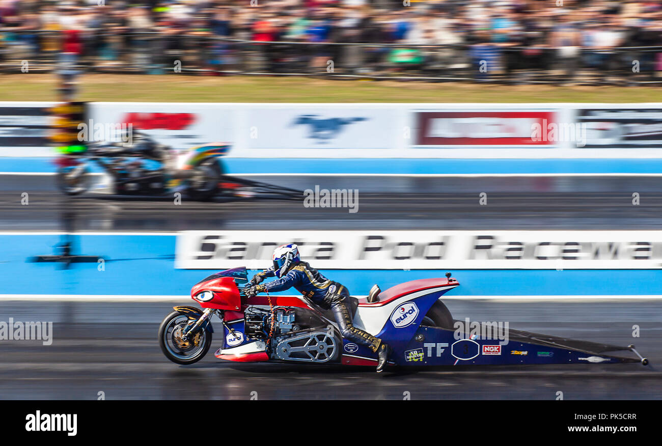 Drag bike santa pod raceway hi-res stock photography and images - Alamy