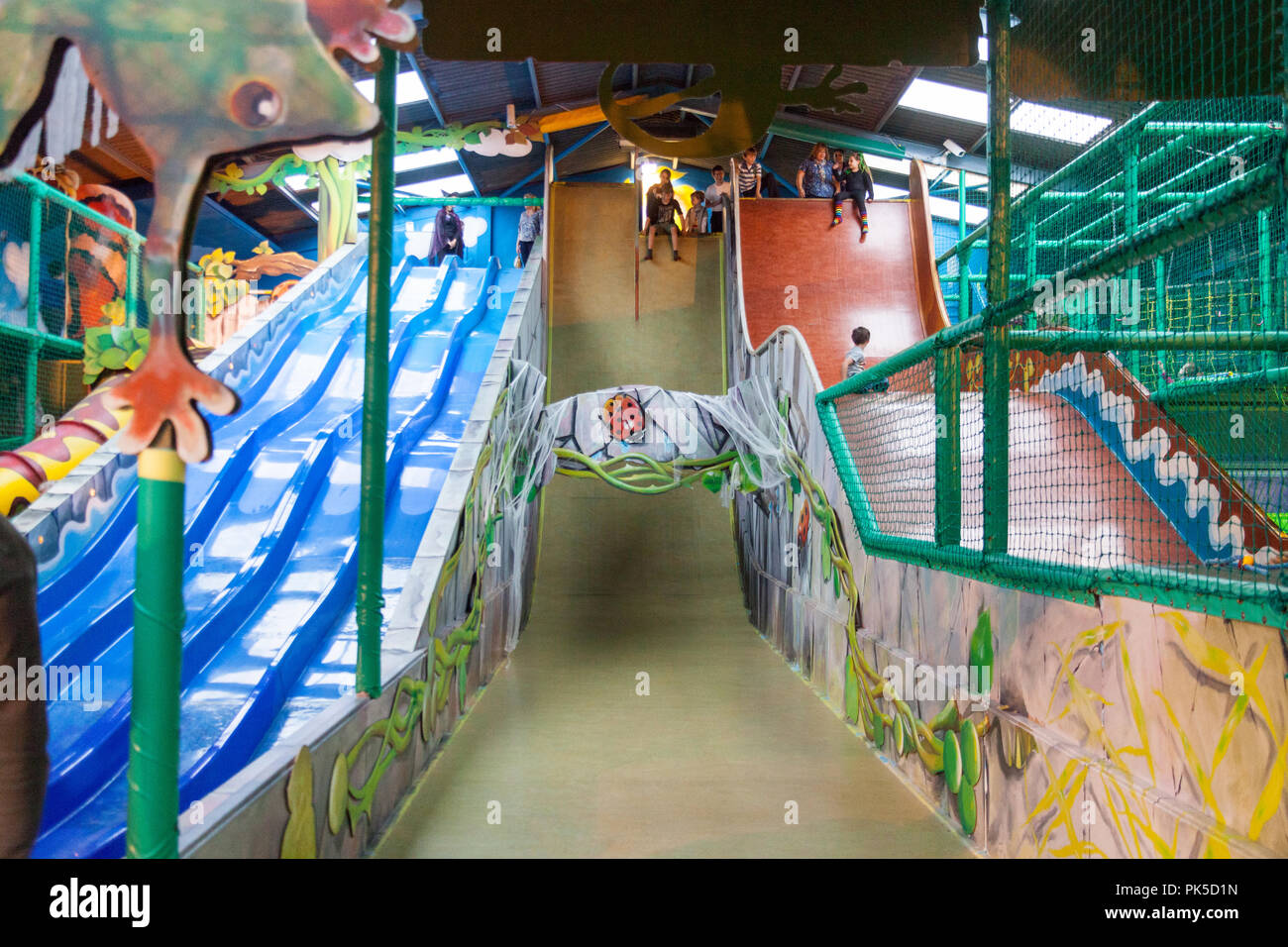 Indoor adventure playground at The Big Sheep Theme Park, Abbotsham ...