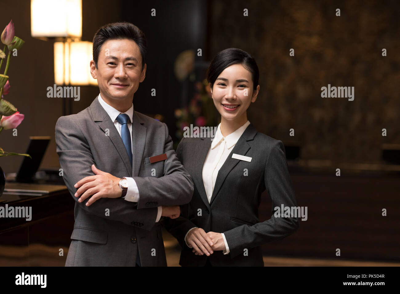 Portrait of professional service staff Stock Photo - Alamy