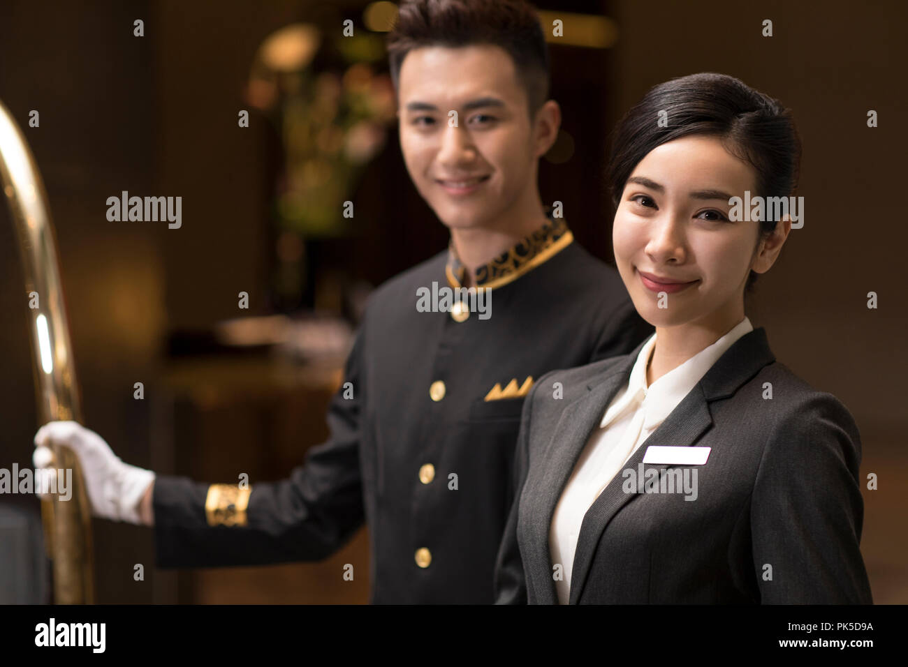 Portrait of professional service staff Stock Photo - Alamy