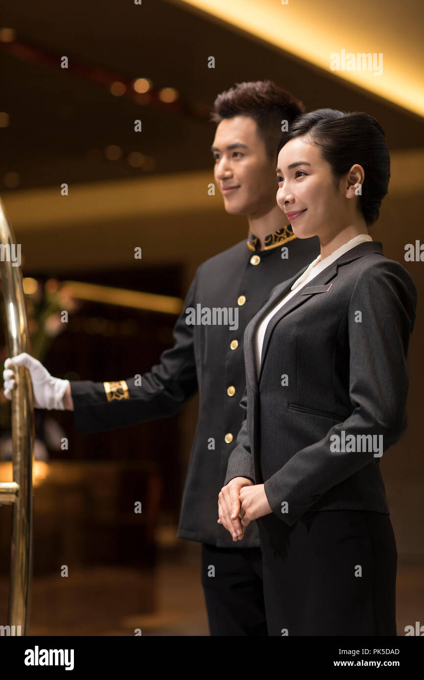 Professional service in luxury hotel Stock Photo - Alamy