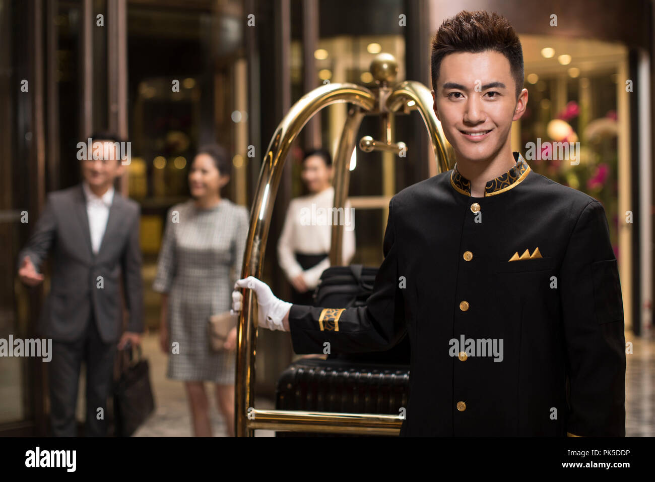 Professional service in luxury hotel Stock Photo - Alamy