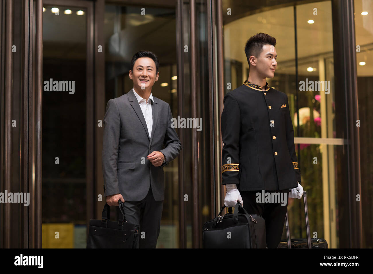 Professional service in luxury hotel Stock Photo - Alamy