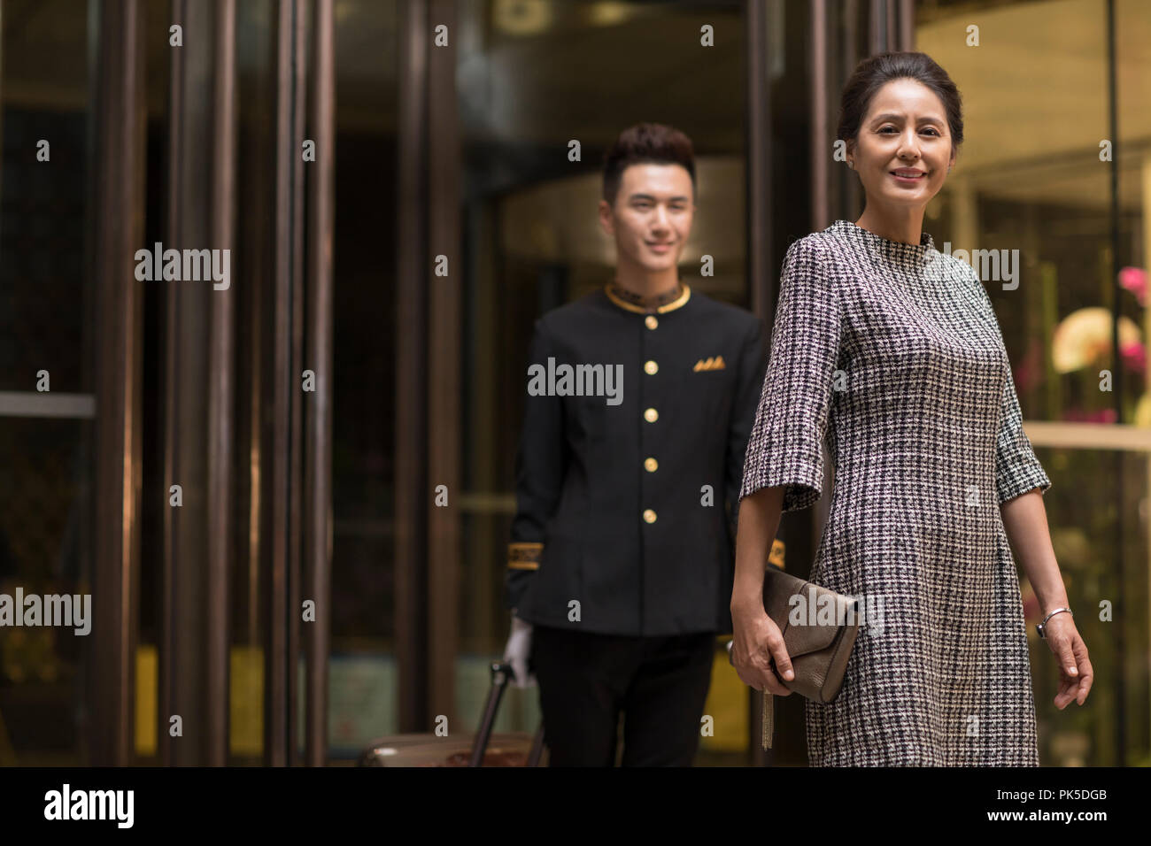 Professional service in luxury hotel Stock Photo - Alamy