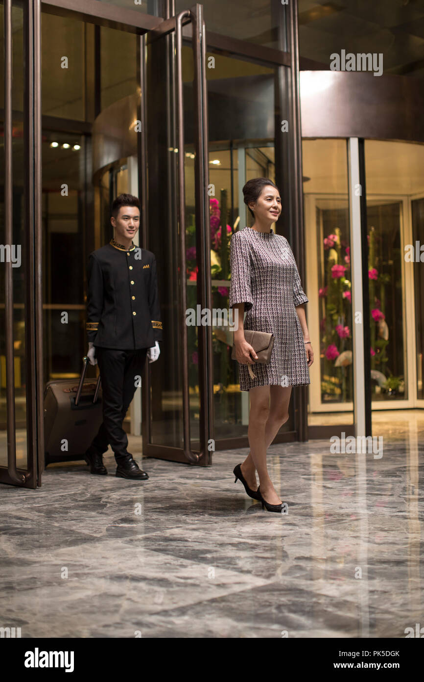 Professional service in luxury hotel Stock Photo - Alamy