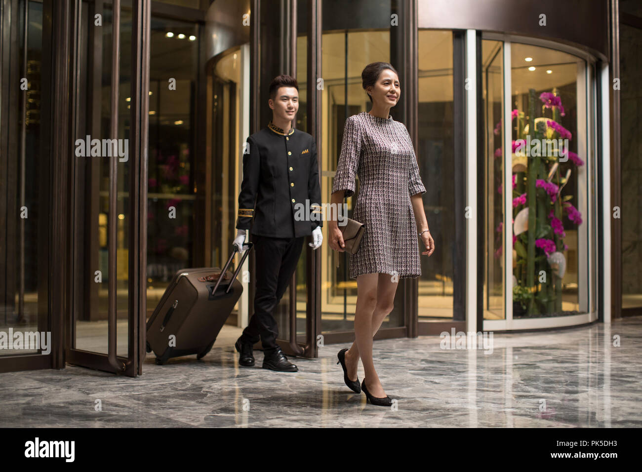 Professional service in luxury hotel Stock Photo - Alamy