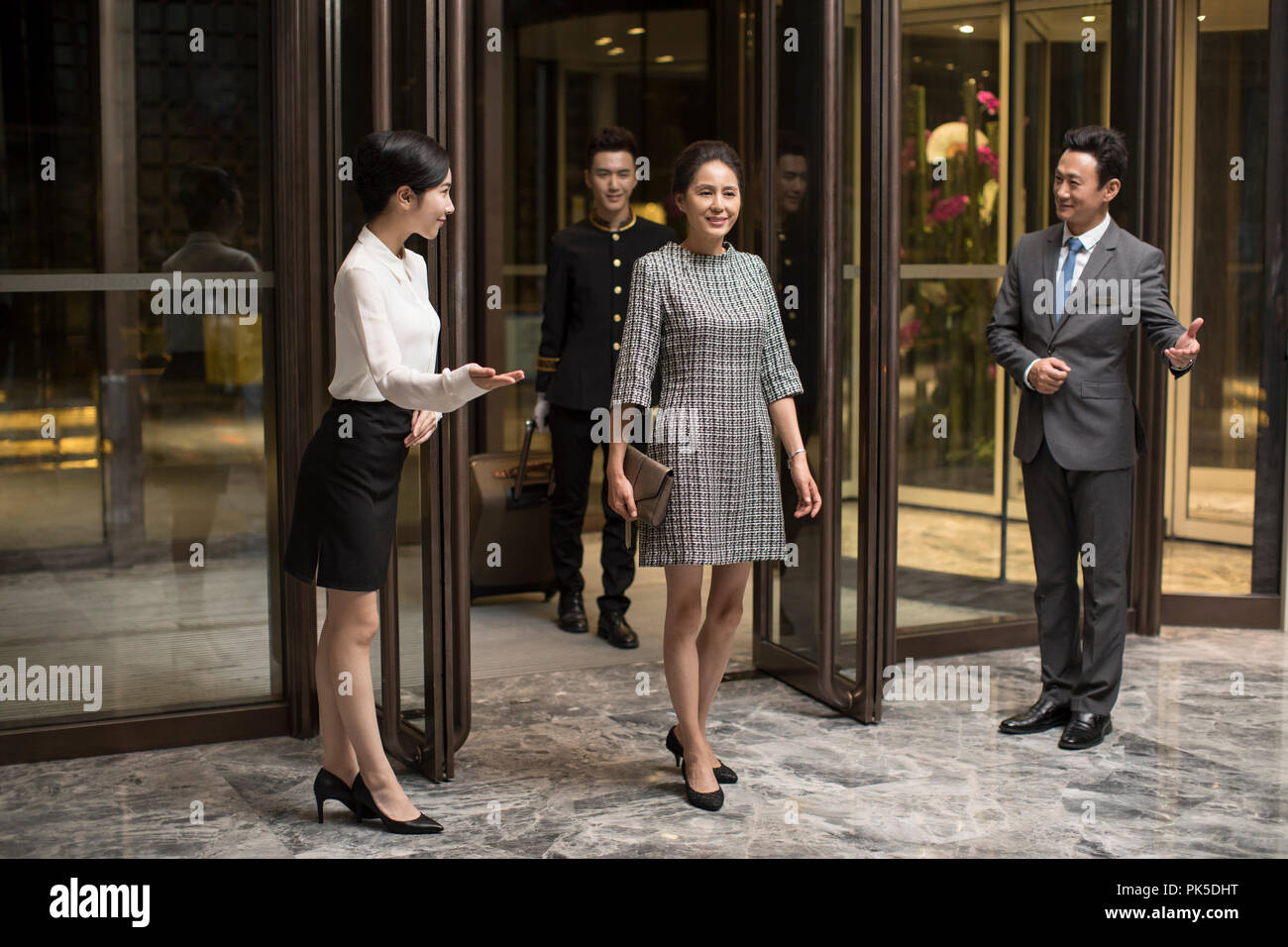 Professional service in luxury hotel Stock Photo - Alamy