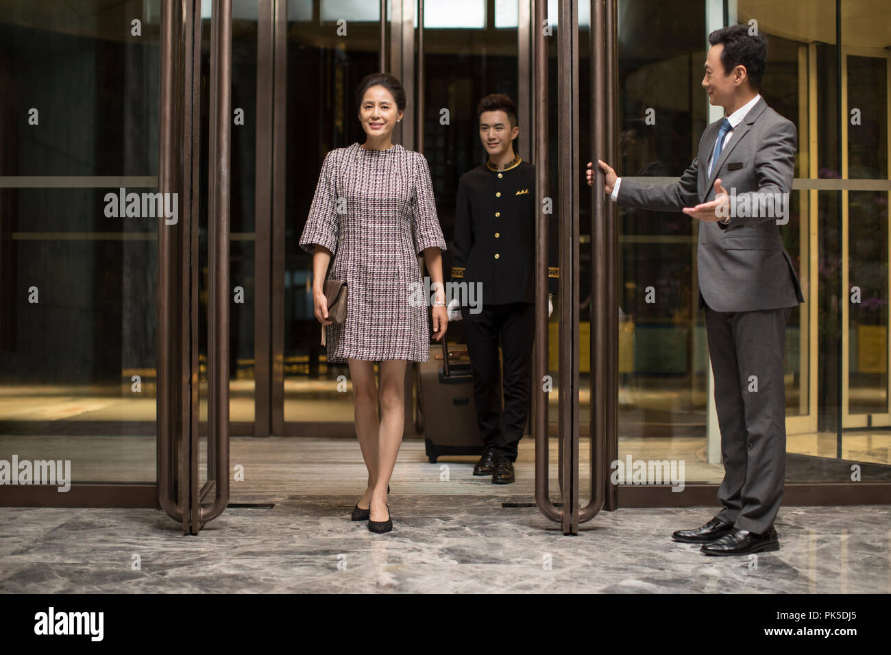 Professional service in luxury hotel Stock Photo - Alamy