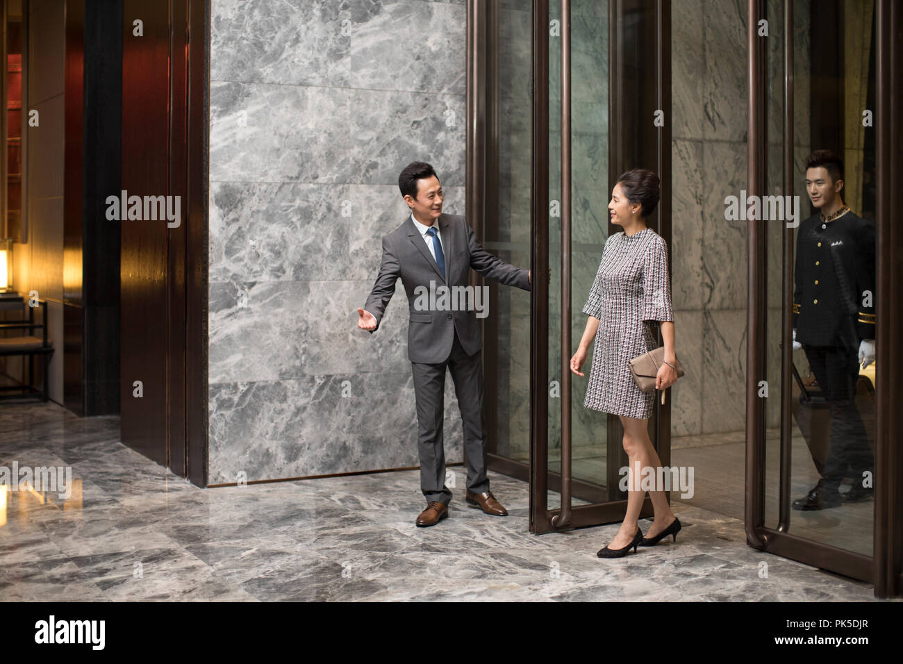 Professional service in luxury hotel Stock Photo - Alamy
