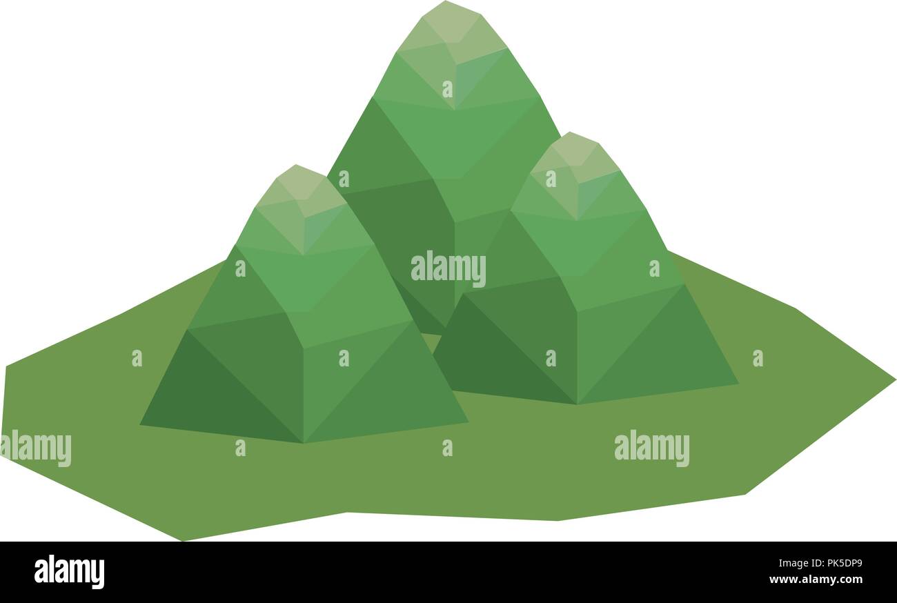 Mountain icon isometric design vector hi-res stock photography and ...