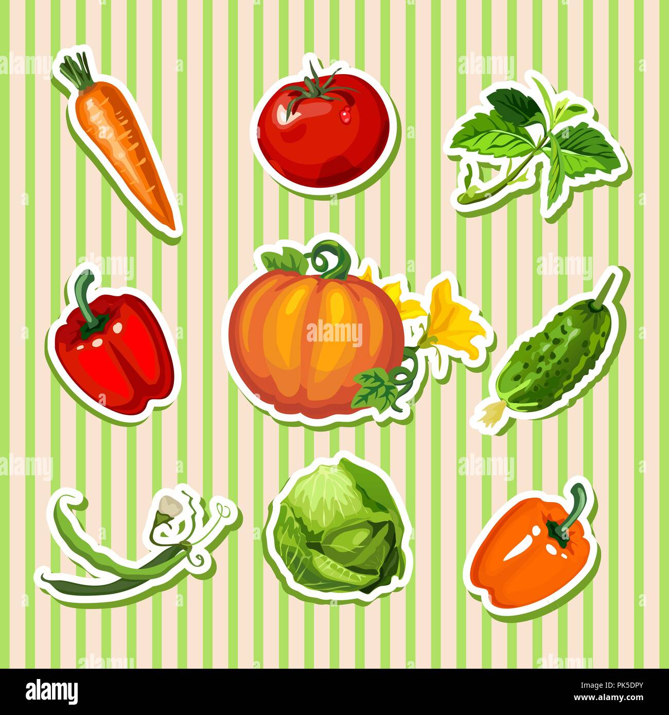 Sample design of placard with cute ripe vegetables. Sketch of poster ...