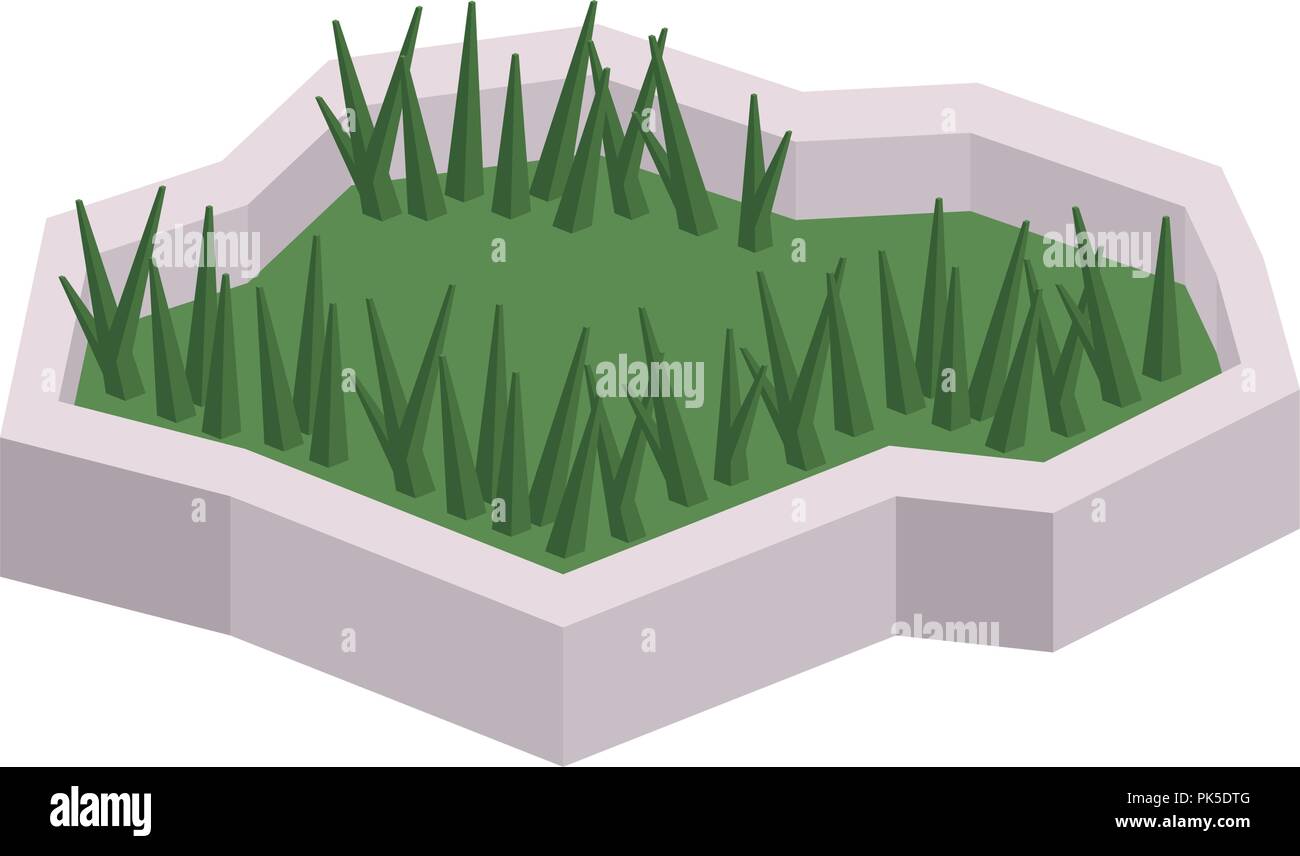 isolated and isometric grass design Stock Vector Image & Art - Alamy