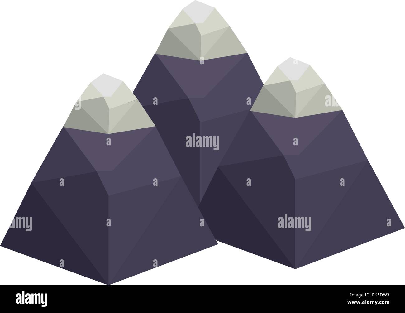 isolated and isometric mountain design Stock Vector Image & Art - Alamy