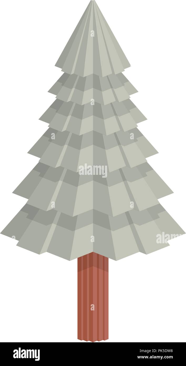Isometric pine tree design hi-res stock photography and images - Alamy