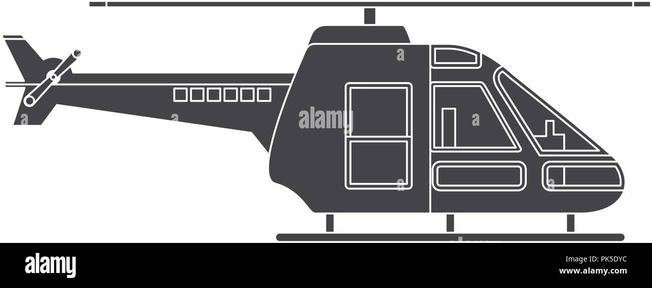 Isolated helicopter transportation design Stock Vector Image & Art - Alamy