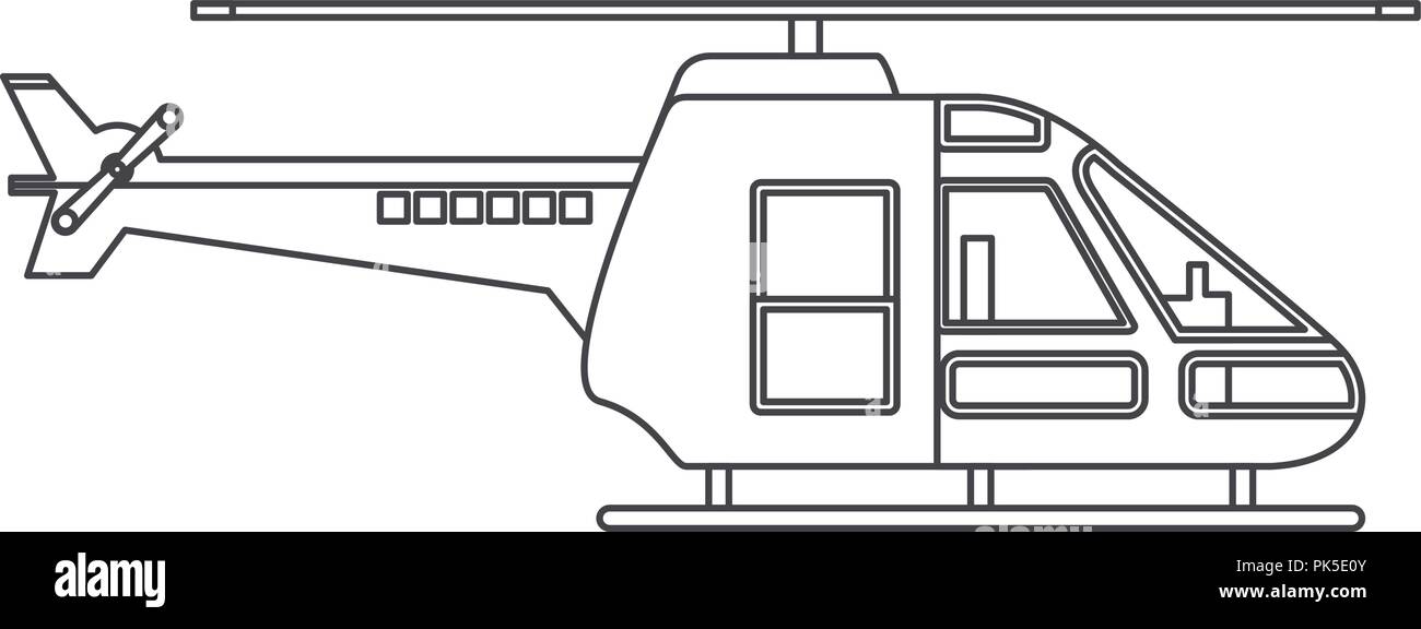 Isolated helicopter transportation design Stock Vector Image & Art - Alamy