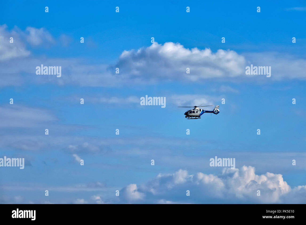 German Police helicopter in the sky Stock Photo - Alamy