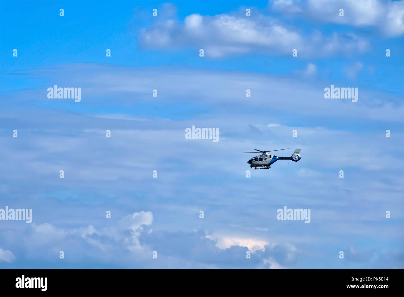 German Police helicopter in the sky Stock Photo - Alamy