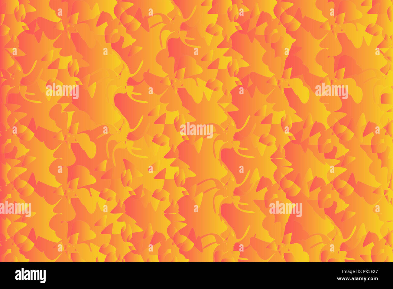 Abstract layered texture background in gradient orange colored pattern ...