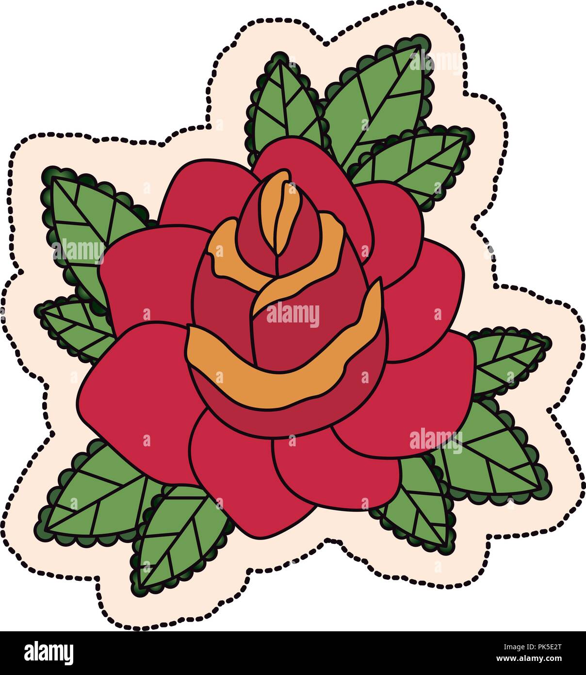 Isolated rose flower design Stock Vector Image & Art - Alamy
