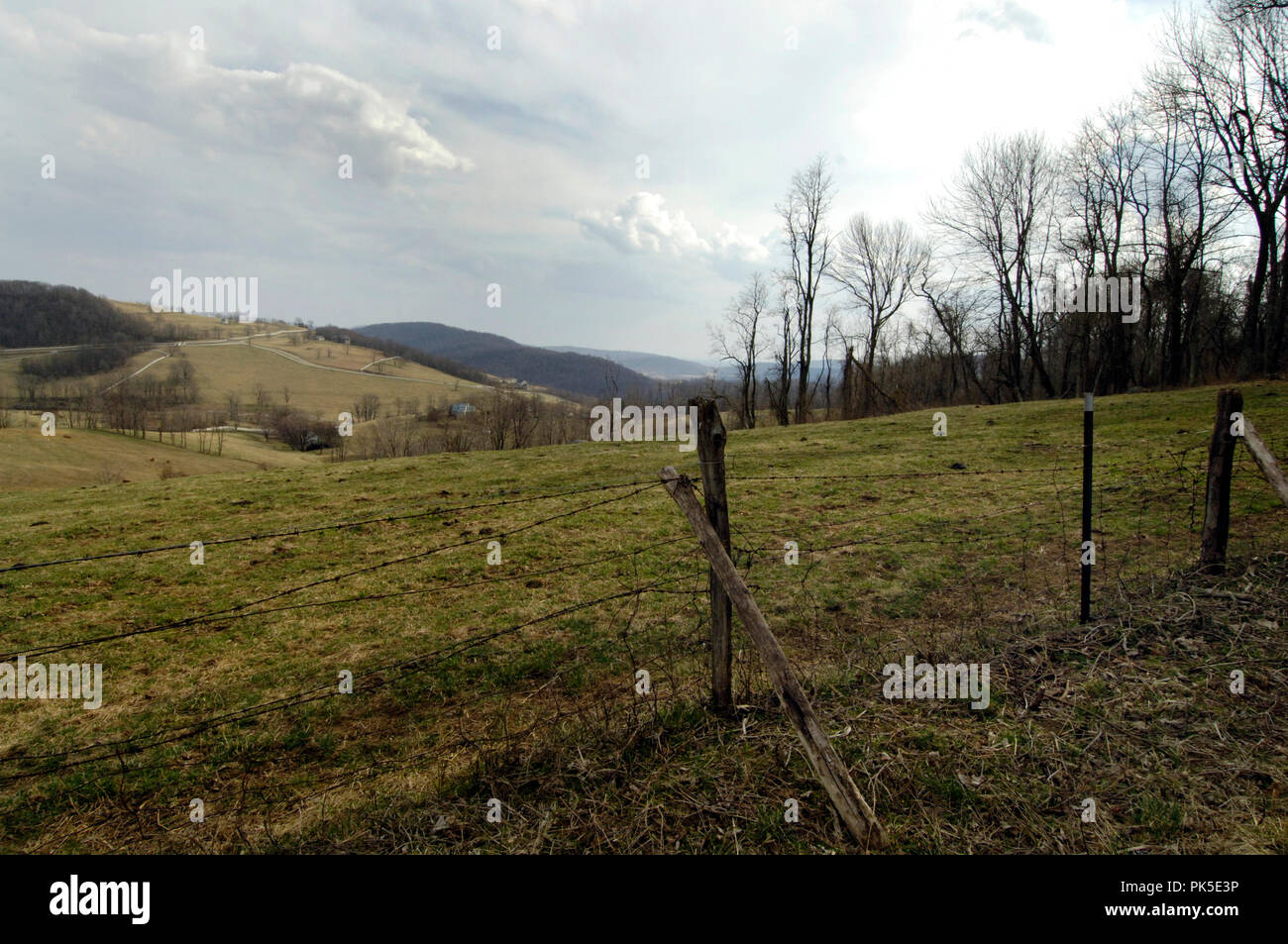 South West view from the Verlin Smith Trail at G. Thompson Wildlife ...