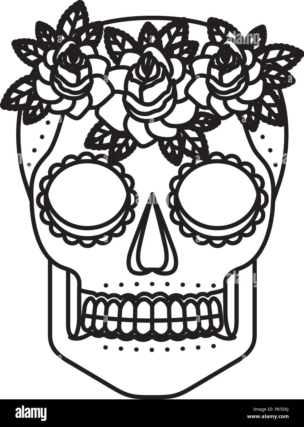 Isolated skull head design Stock Vector Image & Art - Alamy