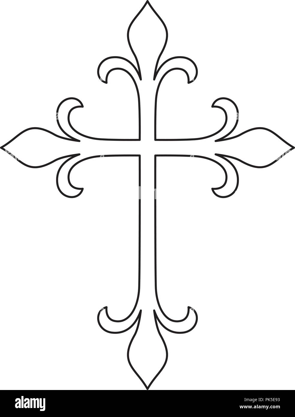 Isolated cross shape design Stock Vector Image & Art - Alamy