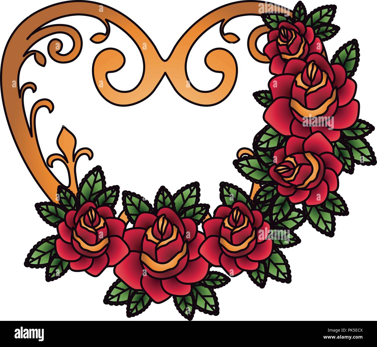 Isolated heart shape design Stock Vector Image & Art - Alamy