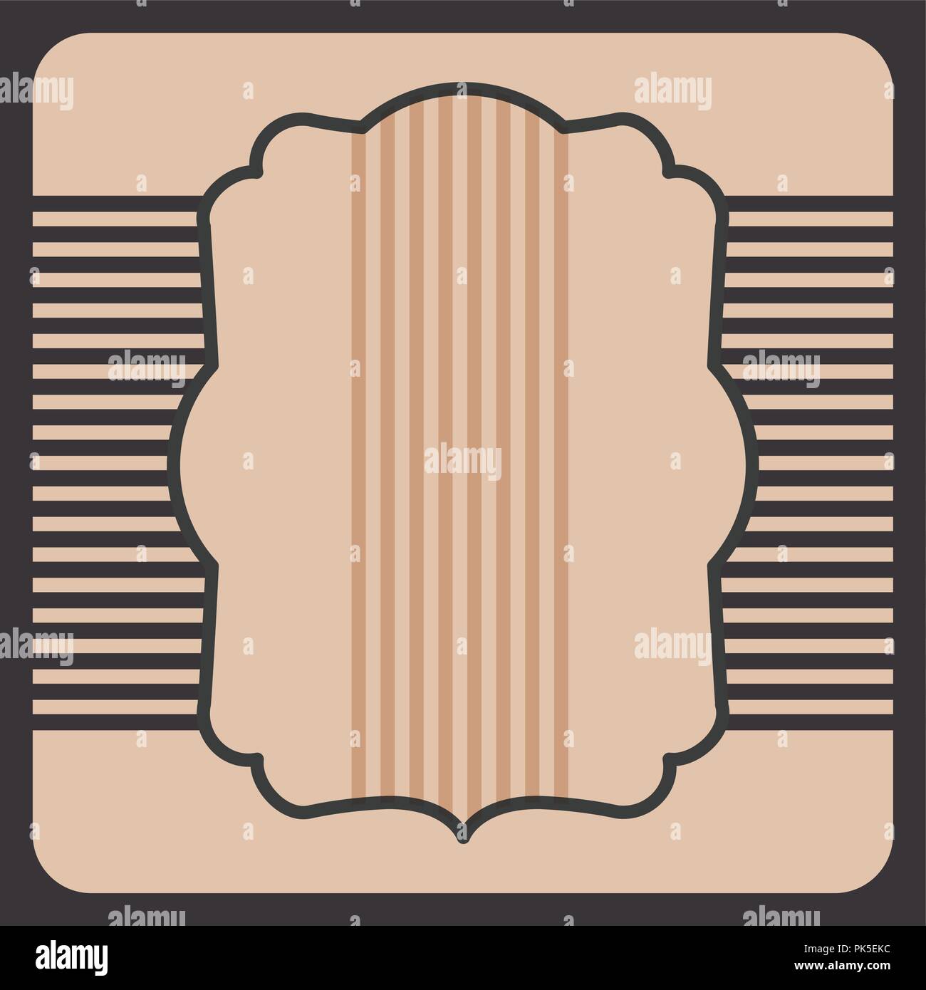 Striped retro frame design Stock Vector Image & Art - Alamy