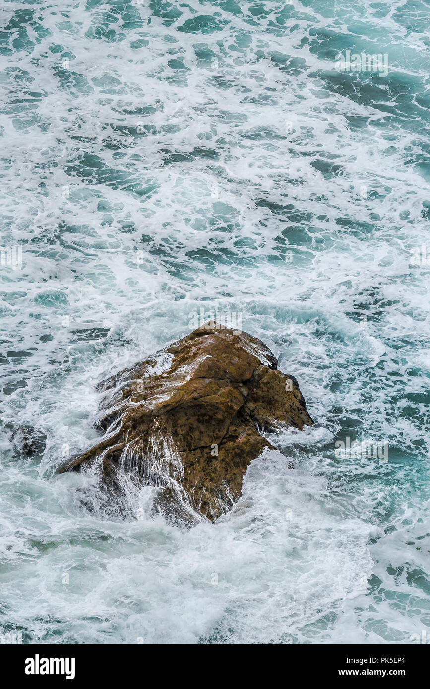 Water Swirling Around Rocks