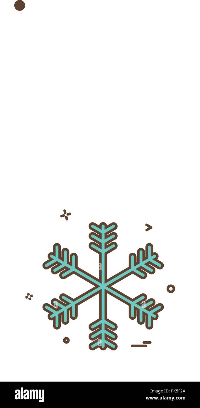 Snow flakes icon design vector Stock Vector Image & Art - Alamy