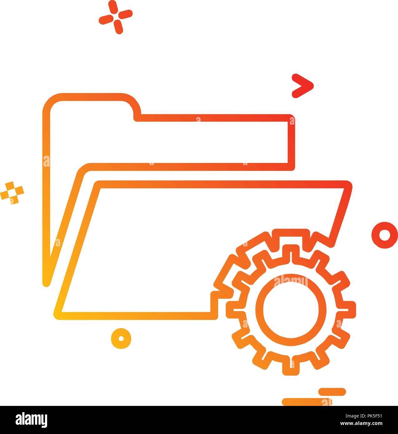 Folder icon design vector Stock Vector Image & Art - Alamy